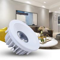 China 9W IP54 COB Spot Dimmable LED Downlights Trimless Anti Glare for sale