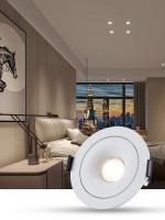 China Flicker Free 30 Degree Tilt LED Downlights , Practical Dimmable LED COB Downlight for sale