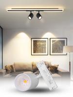 China 90Ra Practical Track COB Light , 2700K 220V Track Light Wall Lamp for sale