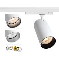 China 2 Wires Focus LED Track Spot Light Rail Anti Glare 220V Multipurpose for sale