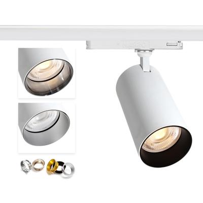 China 2 Wires Focus LED Track Spot Light Rail Anti Glare 220V Multipurpose for sale