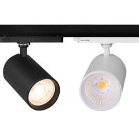 China 6000K Aluminum COB Track Light , Durable Hotel LED Track Lamp for sale