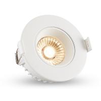 China Recessed 8W Dimmable Tiltable LED Downlights Anti Glare Fireproof for sale