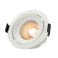 China Diameter 92mm Dimmable Tiltable LED Downlights 10W IP54 For Bathroom for sale
