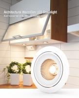 China 2200K-3000K CCT LED Downlight Dim To Warm 8W IP54 COB Tiltable for sale