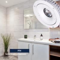 China Waterproof Tiltable Warm Dim Downlight , Multipurpose Tiltable IP54 LED Downlight for sale