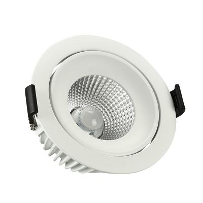 China 2200K-3000K CCT LED Downlight Dim To Warm 8W IP54 COB Tiltable for sale