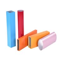 China Custom Color Decoration Aluminum Square Tube 30x50mm to 200mm for Showroom Ceiling for sale