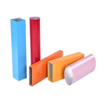 China Custom Color Decoration Aluminum Square Tube 30x50mm to 200mm for Showroom Ceiling for sale