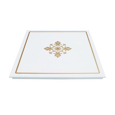 China Fire Resistant Aluminum Ceiling Panel 600x600 Decorative Metal Ceiling Tiles 0.6mm for sale