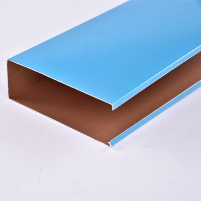 China Aluminum Linear Baffle Ceiling Fireproof / Aesthetic For Building Ceilings for sale