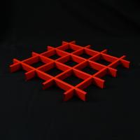 China Aluminum Open Cell Grid Ceiling Tiles 50x50mm Suspended Metal Grille for Hall Office for sale