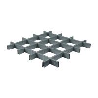 China Fireproof Moisture Proof Aluminum T Bar Suspended Ceiling Grid Open Cell Rectangle for sale