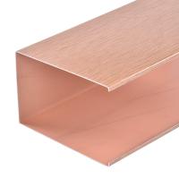 China Aluminum Baffle Ceiling 30x100mm U-Shaped Strip for Commercial Buildings Fireproof for sale