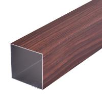 China Interior Decor Aluminum Square Tube Baffle Suspended Ceiling Fireproof Ceiling Panel for sale