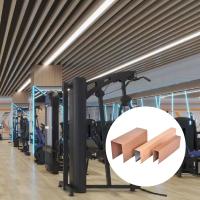 China 3D Hanging Aluminium False Ceiling Suspended Strip Aluminum Baffle Ceiling for sale