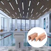 China Fireproof U-Shaped Aluminum Strip Ceiling Tile 30x100mm for Indoor Decoration for sale