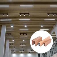 China Non Combustible U Shaped Aluminum Drop Ceiling Tiles 30x50mm 0.5-1.5mm for Building Decoration for sale