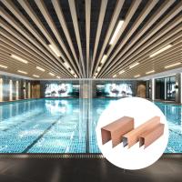 China Non Combustible U Shaped Aluminum Drop Ceiling Tiles 30x50mm 0.5-1.5mm for Building Decoration for sale