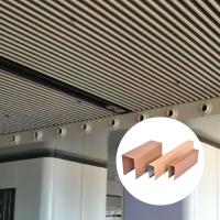 China Aluminum Linear Baffle Ceiling U Shape Decorative Suspended Ceiling Tiles 30x100mm for sale