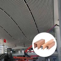 China Aluminum Linear Baffle Ceiling U Shape Decorative Suspended Ceiling Tiles 30x100mm for sale