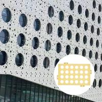 China Customized Perforated Aluminum Cladding Wall Panels Fireproof 0.3-0.8mm for sale