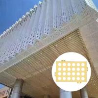 China Perforated Metal Cladding Panels Customized Size Aluminum Metal Wall Panels for sale