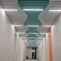 China Aluminum U-Shaped Baffle Ceiling 30x100mm Fireproof Acoustic Suspended Panel for Indoor Decor for sale