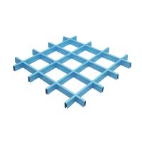 China Open Cell Metal Grille Ceiling Customized Aluminium Suspended Ceiling Grid for sale