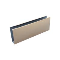 China Decorative Aluminum False Ceiling , U Shaped Metal Baffles Ceiling  For Wall / Garage for sale