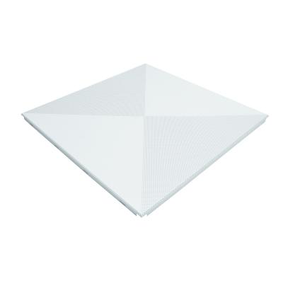 China Soundproof Perforated Clip In Aluminum Ceiling Tiles 600x600mm for Office for sale