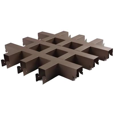 China Fireproof Aluminum Grid Ceiling Class A 50x50mm to 200x200mm for Building Ceilings for sale