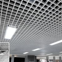 China Fireproof Aluminum Grid Ceiling Class A 50x50mm to 200x200mm for Building Ceilings for sale
