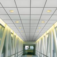 China Clip In Aluminum Ceiling Tiles 600x600mm Acoustic Fireproof Metal Ceiling for Office for sale