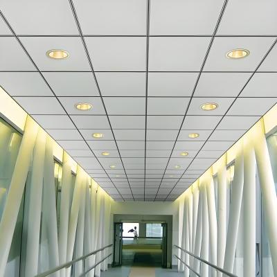 China Clip In Aluminum Ceiling Tiles 600x600mm Acoustic Fireproof Metal Ceiling for Office for sale