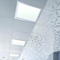 China Clip In Aluminum Ceiling Tiles 600x600mm Acoustic Fireproof Metal Ceiling for Office for sale