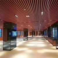 China Aluminum Square Tube Baffle Ceiling 30x100mm U-Shaped Linear Metal Ceiling System Fireproof for sale
