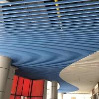 China Aluminum Square Tube Baffle Ceiling 30x100mm U-Shaped Linear Metal Ceiling System Fireproof for sale