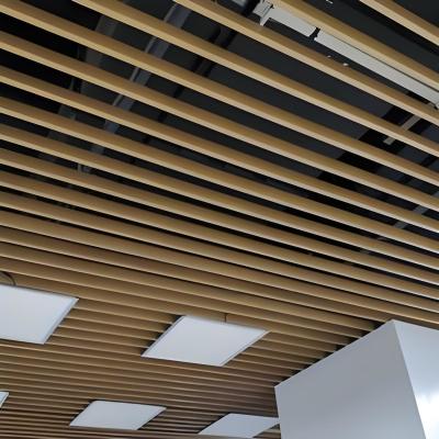 China 3D Aluminum Acoustic Baffle Ceiling Panels 30x100mm Fireproof for Indoor Decor for sale