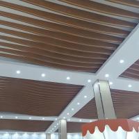 China Aluminum U Baffle Ceiling Square Tube 30x50mm Fireproof Strip Ceiling Panel for sale