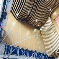 China Aluminum U Baffle Ceiling Square Tube 30x50mm Fireproof Strip Ceiling Panel for sale