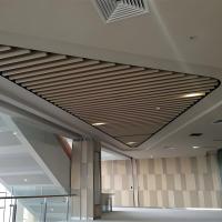 China Fireproof Aluminum Baffle Ceiling Strip Slat 30x100mm U-Shaped Suspended Ceiling for sale