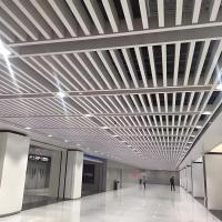 China Fireproof Aluminum Baffle Ceiling Strip Slat 30x100mm U-Shaped Suspended Ceiling for sale