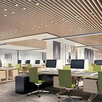 China Aluminum U-Shaped Baffle Ceiling Panel 30x100mm Fireproof Moisture-Proof Strip Ceiling for sale