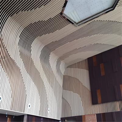 China Aluminum U-Shaped Baffle Ceiling Panel 30x100mm Fireproof Moisture-Proof Strip Ceiling for sale
