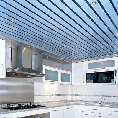 China Aluminum U-Shaped Baffle Ceiling 30x100mm Fireproof Suspended Ceiling for Hotels for sale