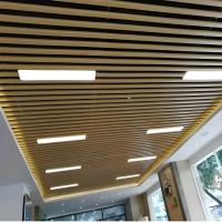 China Aluminum U-Shaped Baffle Ceiling 30x100mm Fireproof Suspended Ceiling for Hotels for sale