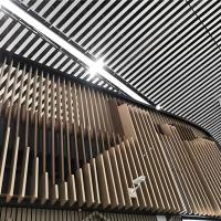 China U-Shape Aluminum Baffle Ceiling 30x100mm Fireproof Suspended Ceiling for Interior Decoration for sale