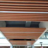 China Aluminum U Shaped Baffle Ceiling Customized Size Metal Suspended Baffle Ceiling for sale