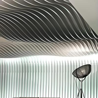 China U Shape Aluminum Baffle Ceiling Tiles 50x100mm Fireproof Waterproof Soundproof Metal False Ceiling for sale
